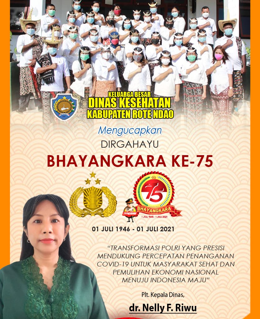 Dinkes Rote Ndao : Dirgahayu Bhayangkara ke "75" - SindoNTT.com